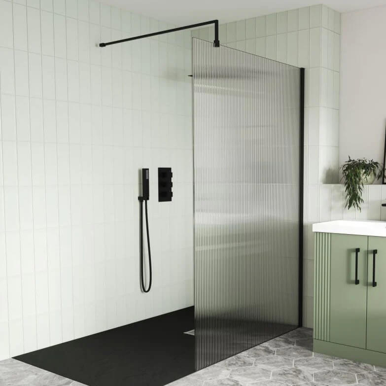 Matt Black Walk-In & Wet Room Shower Screens – BathLab