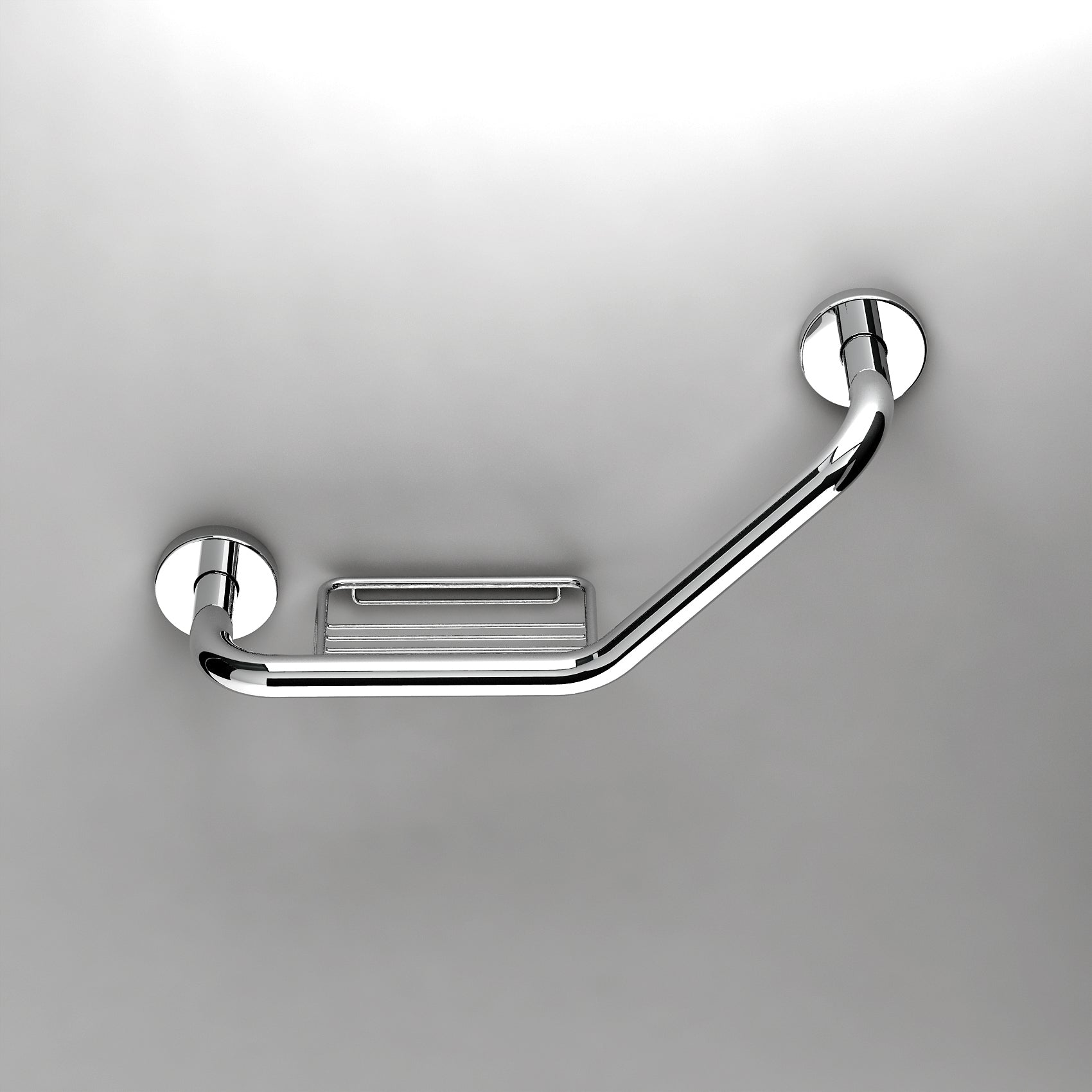 Sonia Tecno Project Angled Grab Bar & Basket - Chrome – BathLab