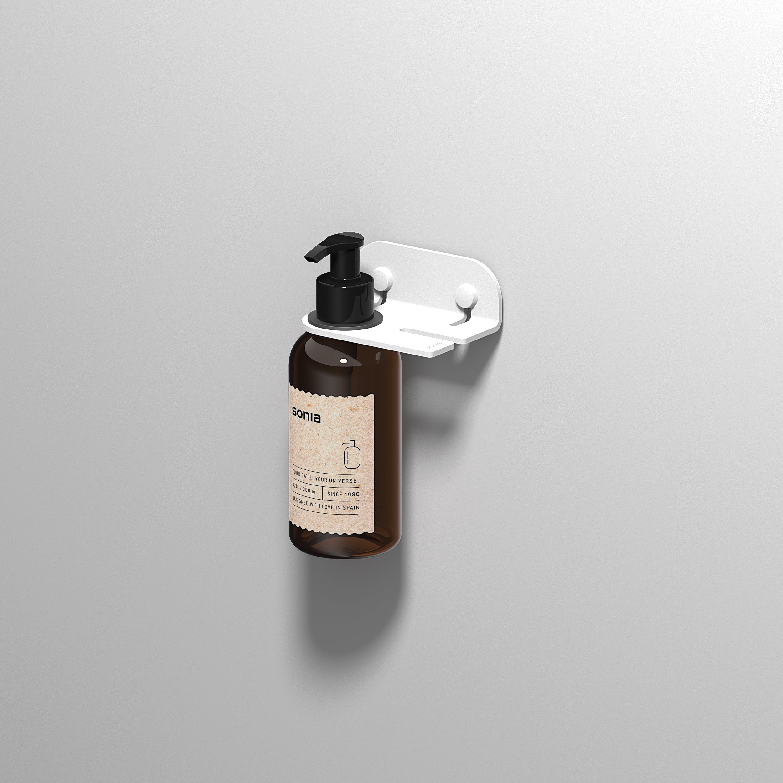 Sonia Quick Soap Dispenser And Hook - Matt White – BathLab