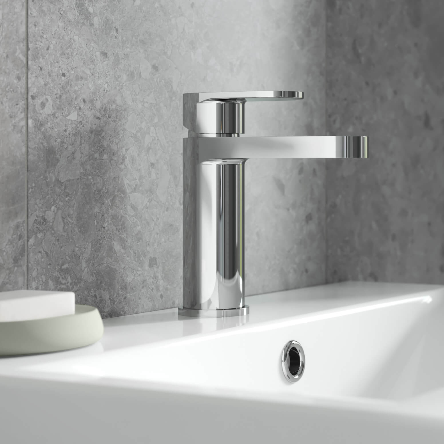 Capri Chrome Basin Mixer With Push Open Waste – BathLab