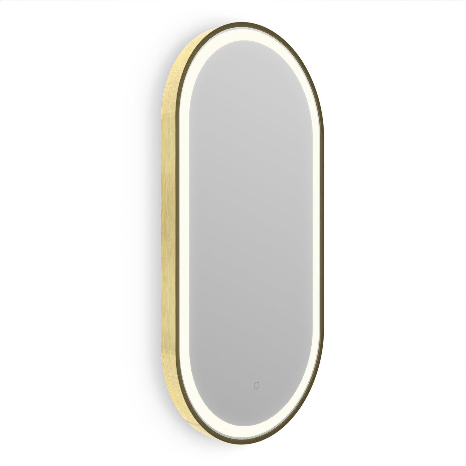 Origins Living Lomax Light Capsule Mirror 40x80cm - Brushed Brass – BathLab