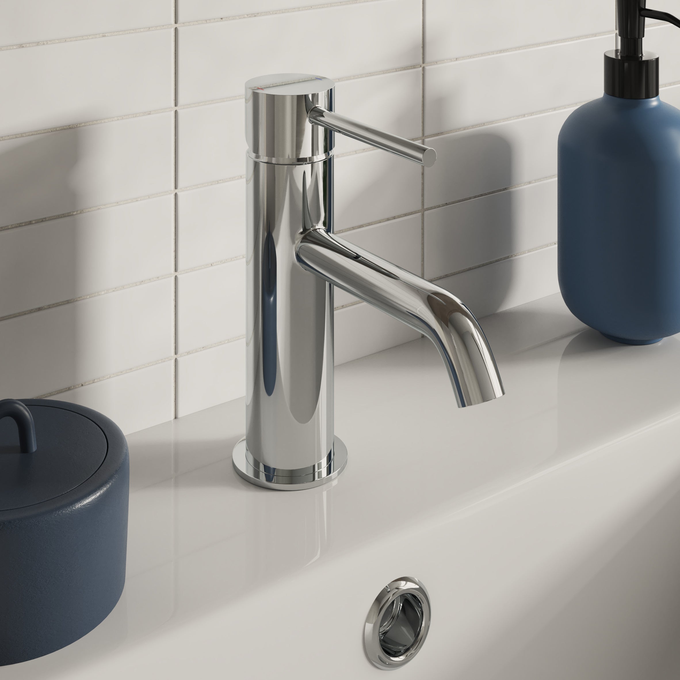 Lux Monobloc Basin Mixer With Waste - Chrome – BathLab
