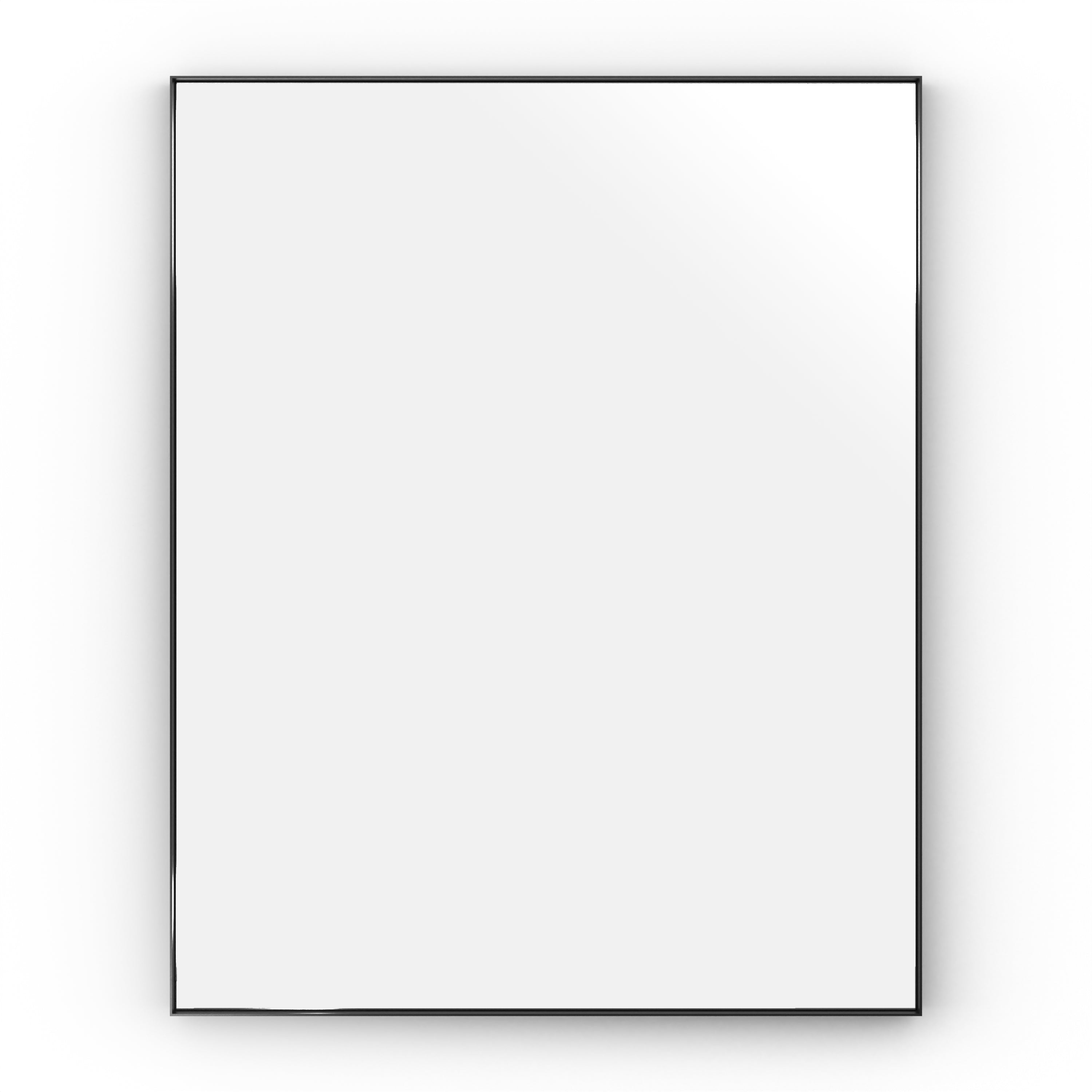 Origins Living Newington Rectangular Mirror 100x80cm - Matt Black – BathLab