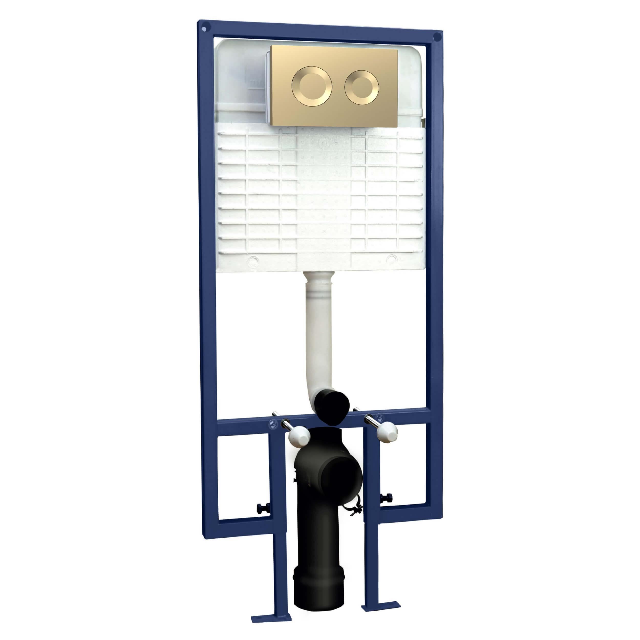 Standard Height Wall Hung Toilet Frame with Concealed Cistern & Brushe ...