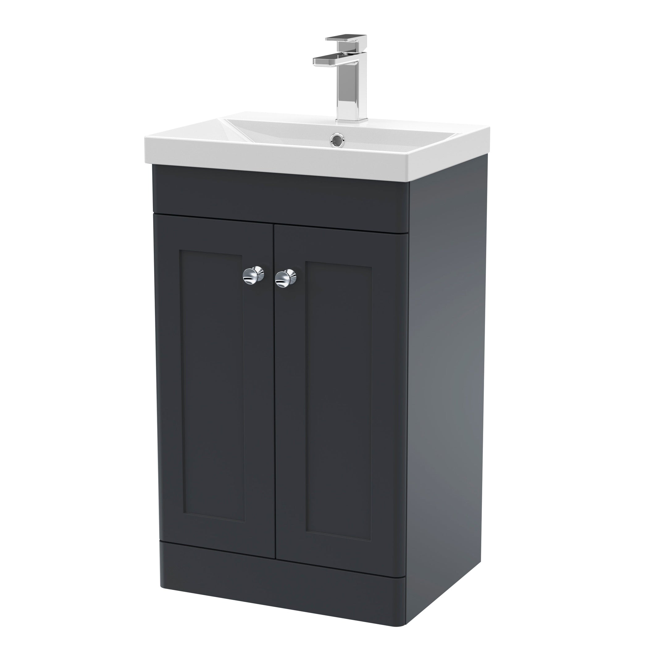Classique 500mm Floor Standing Vanity Unit With 2 Doors With Thin Edge ...