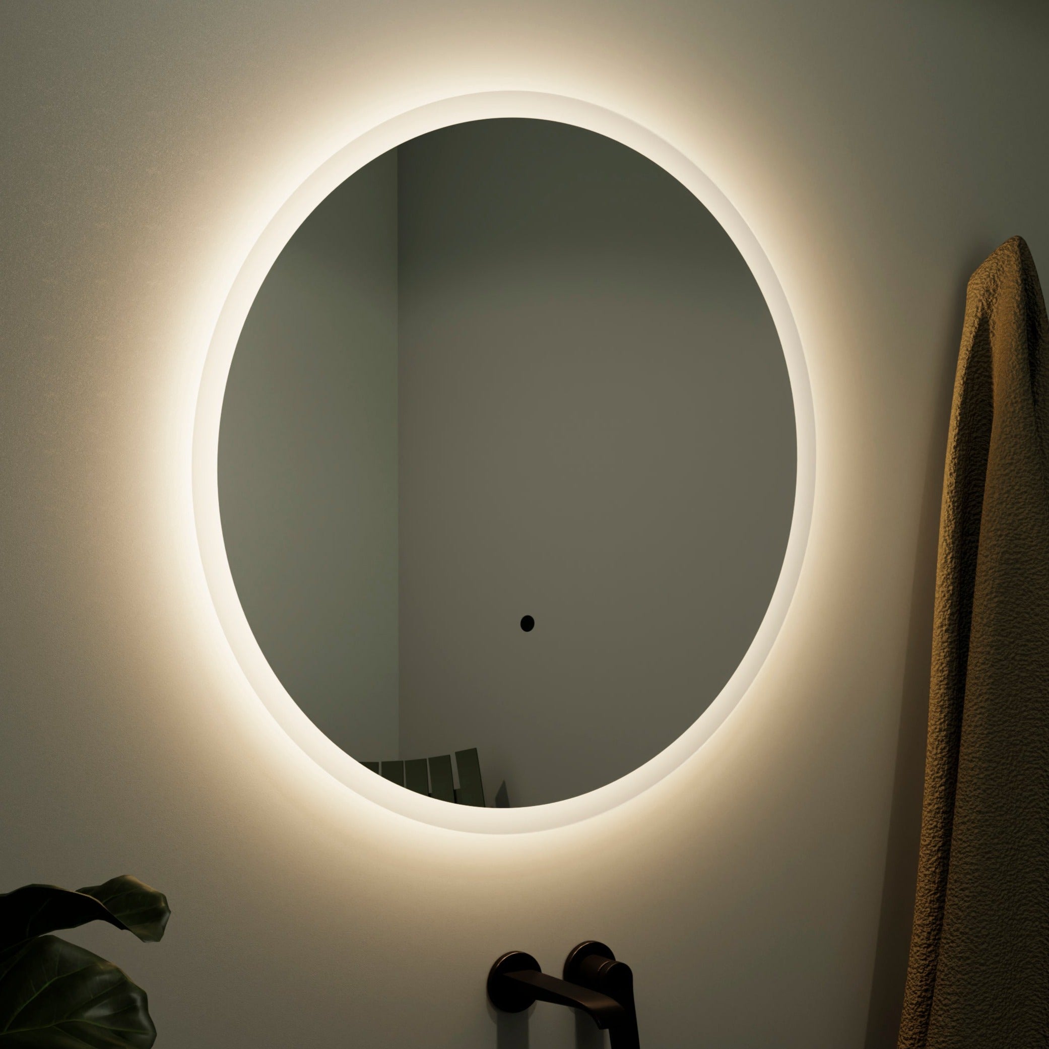Origins Living Edison LED Illuminated Round Mirror 120 - 1200mm – BathLab