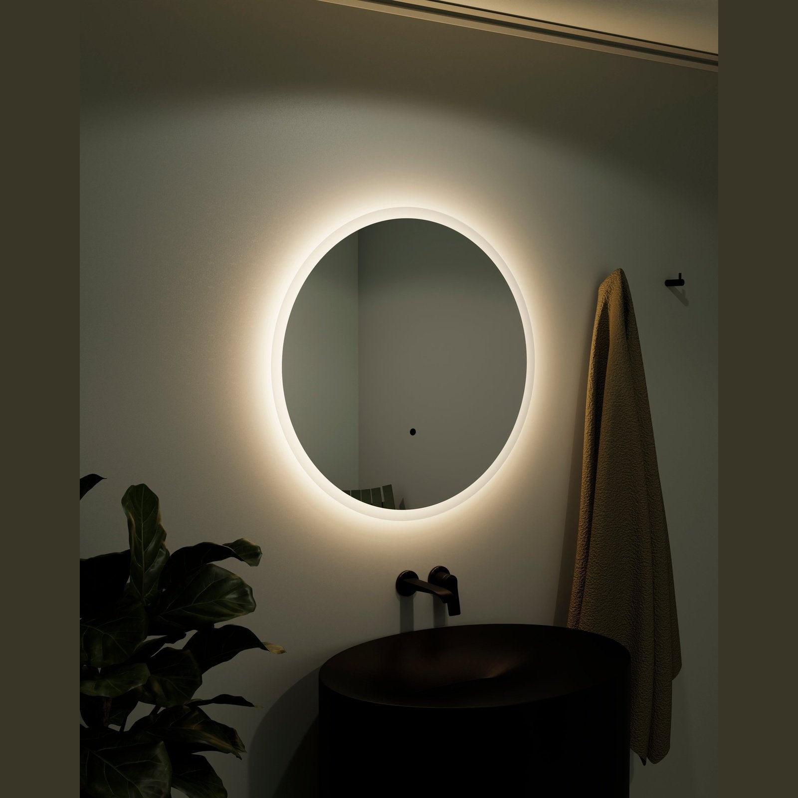 Origins Living Edison LED Illuminated Round Mirror 60 - 600mm – BathLab