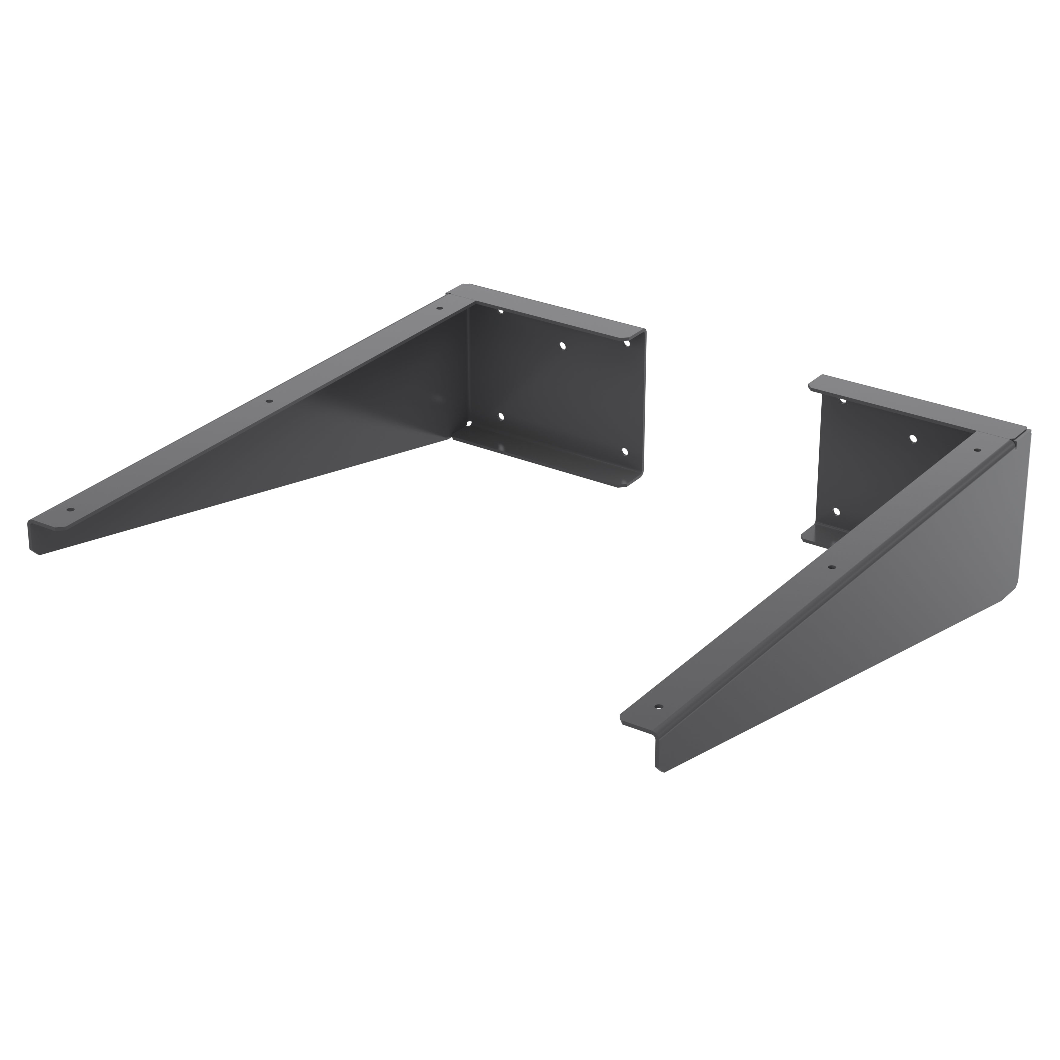 Hudson Reed Worktop Shelf Support Brackets - Graphite Grey – BathLab.co.uk