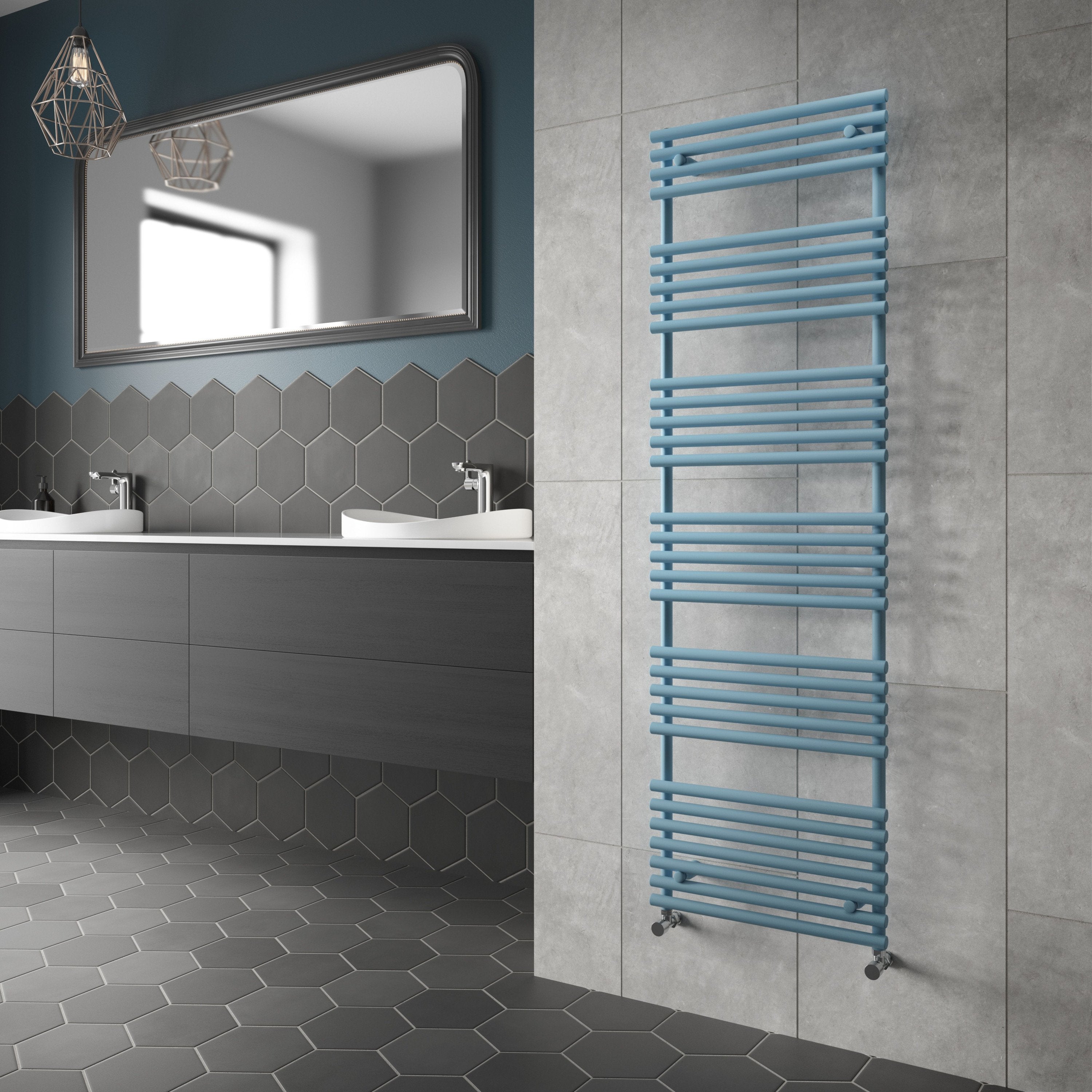 Lana Pacific Blue Heated Towel Radiator – BathLab