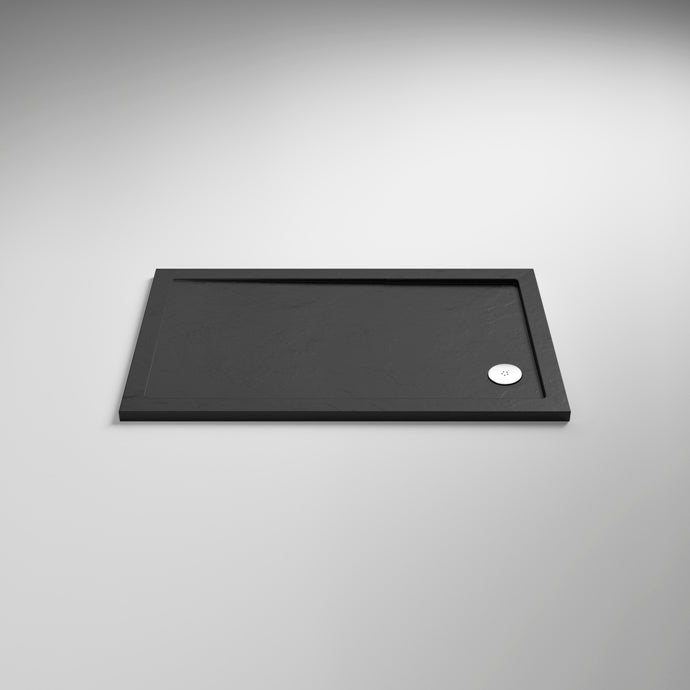 Nuie Slate Grey Rectangular Stone Resin Shower Tray – BathLab