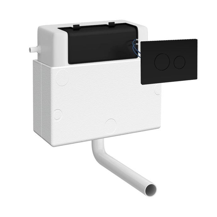 Nuie Dual Flush Universal Access Concealed Cistern With Pneumatic Fitt ...