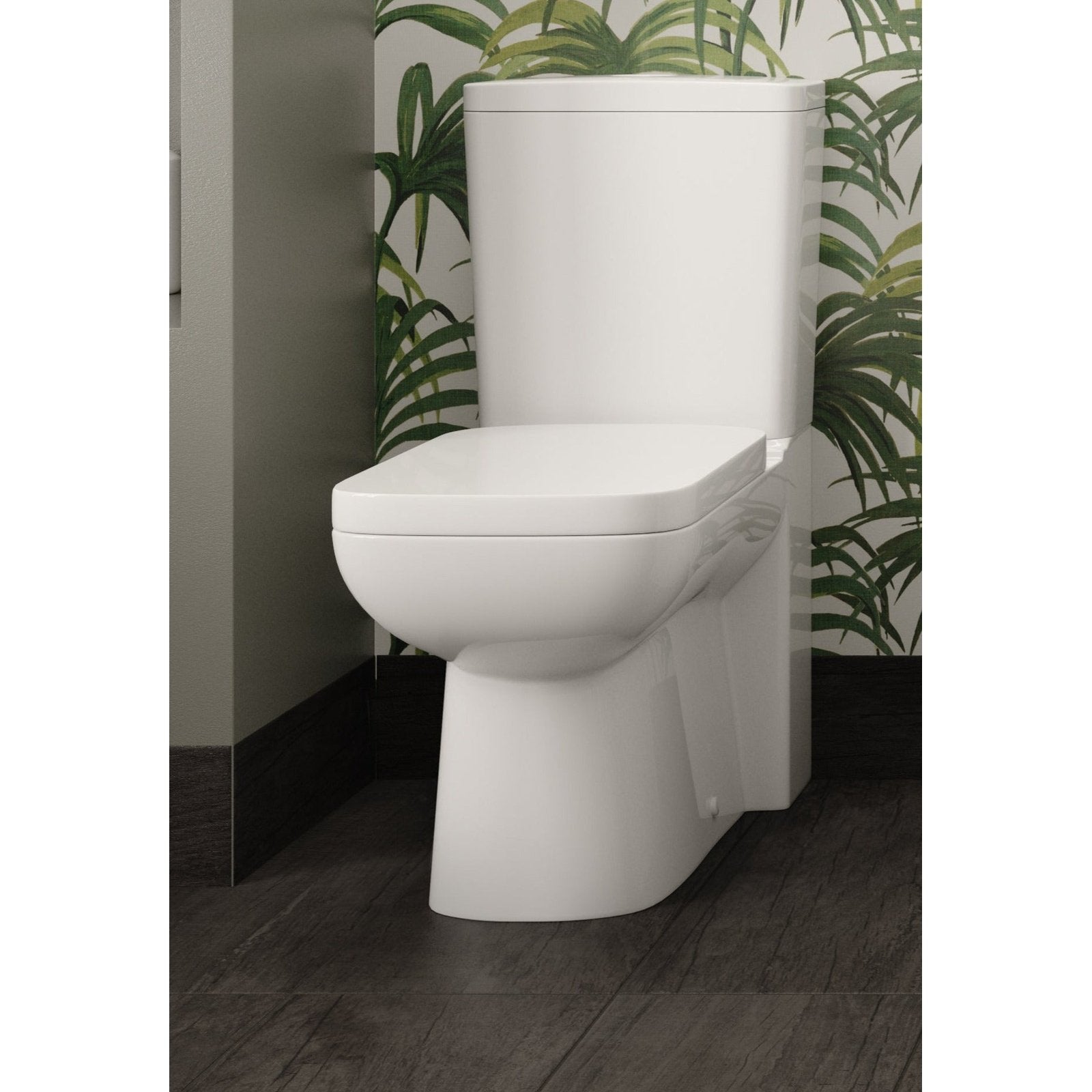 Hudson Reed Arlo Compact Close Coupled Flush To Wall Toilet & Soft Clo ...