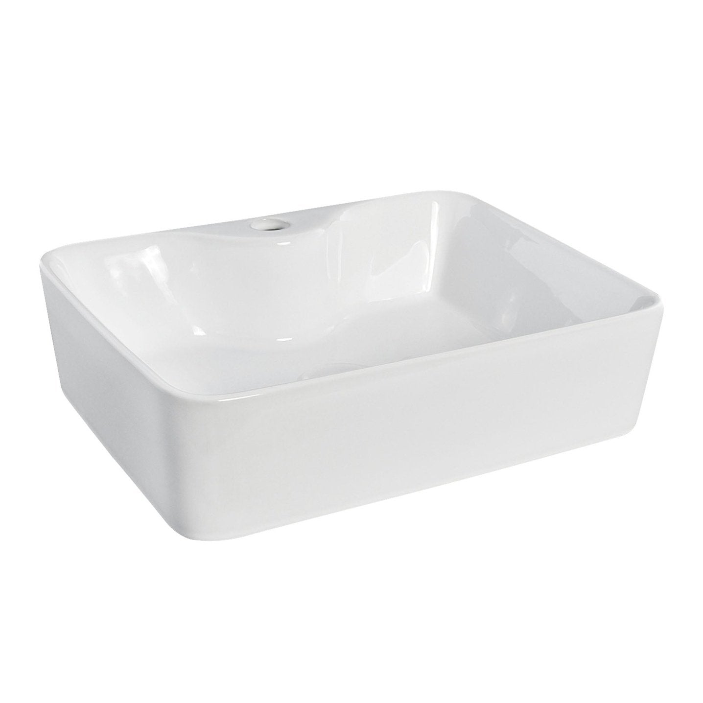 Hudson Reed Rectangular Counter Top Vessel Basin With 1 Tap Hole - 485 ...