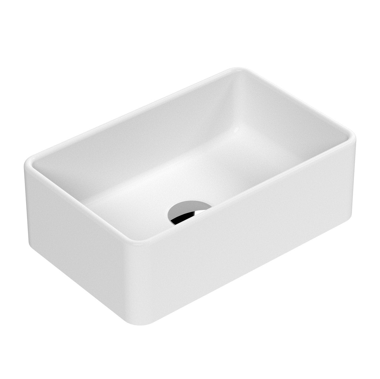 Hudson Reed Matt White Luxe Rectangular Counter Top Vessel Basin - 365 ...