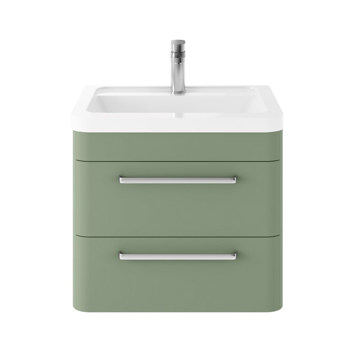 Hudson Reed Solar Wall Hung 600mm Vanity Unit With 2 Drawers & Basin ...
